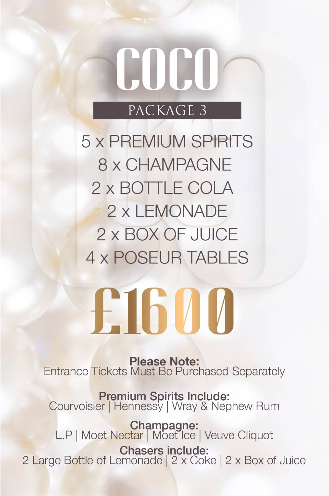 All White Coco Events